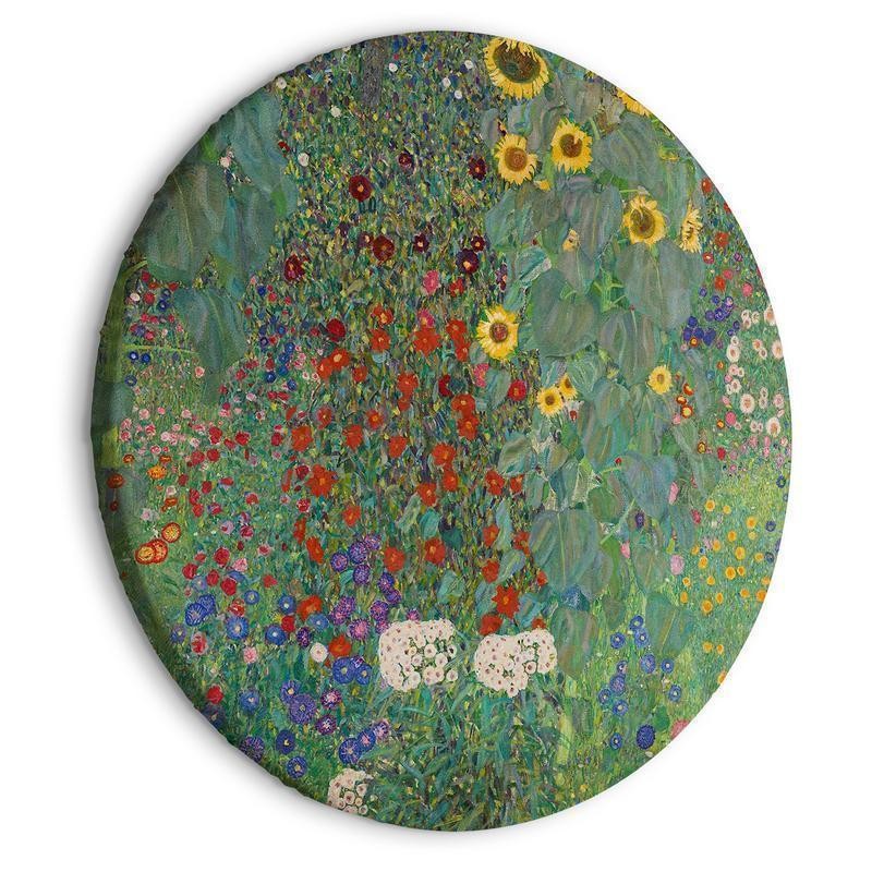 Quadro rotondo - Country Garden With Sunflowers, Gustav Klimt - Multi ...