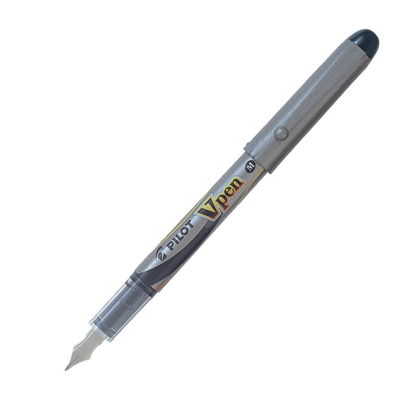 Penna Stilografica Nero V-Pen Silver Pilot - commercioVirtuoso.it