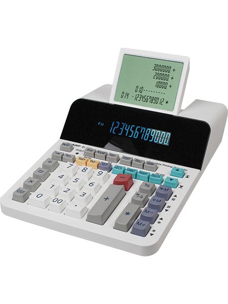 Sharp el-1901 calcolatrice desktop calcolatrice con display bianco ...