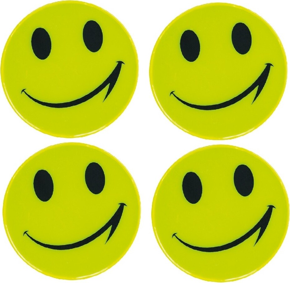 4x Adesivo Con Smile Smiley Riflettente Sorriso Idea Regalo Gadget ...