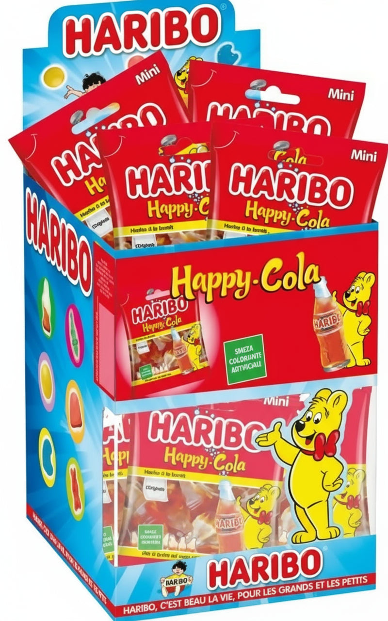Haribo Mini Happy Cola, Caramelle Gommose, Gusto Cola, Ideali Per Feste ...
