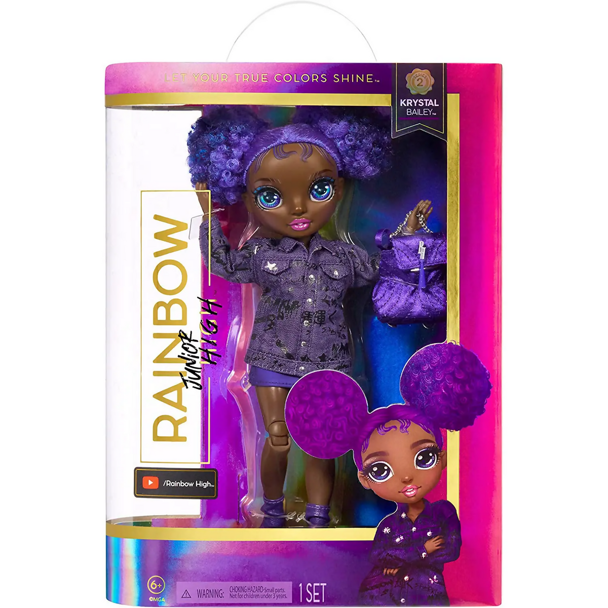 Rainbow high junior high doll krystal bailey purple - commercioVirtuoso.it