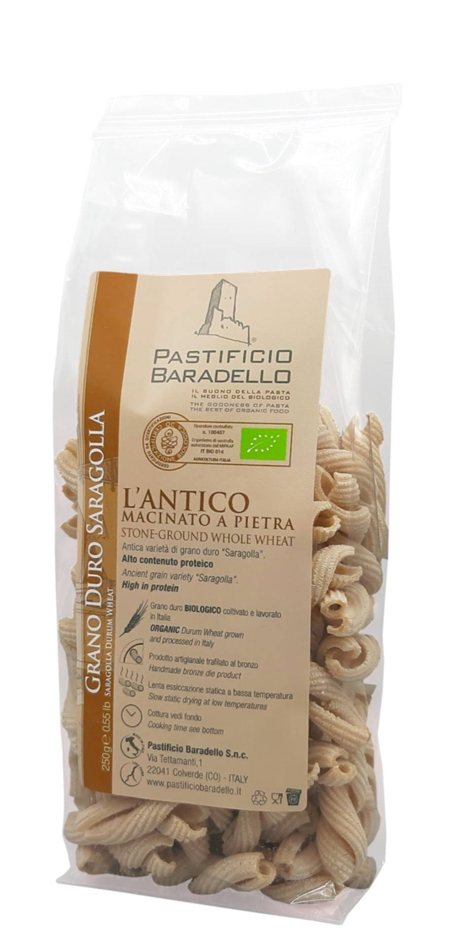 Pasta di grano duro Saragolla - Treccioni - 250 gr - Pastificio ...