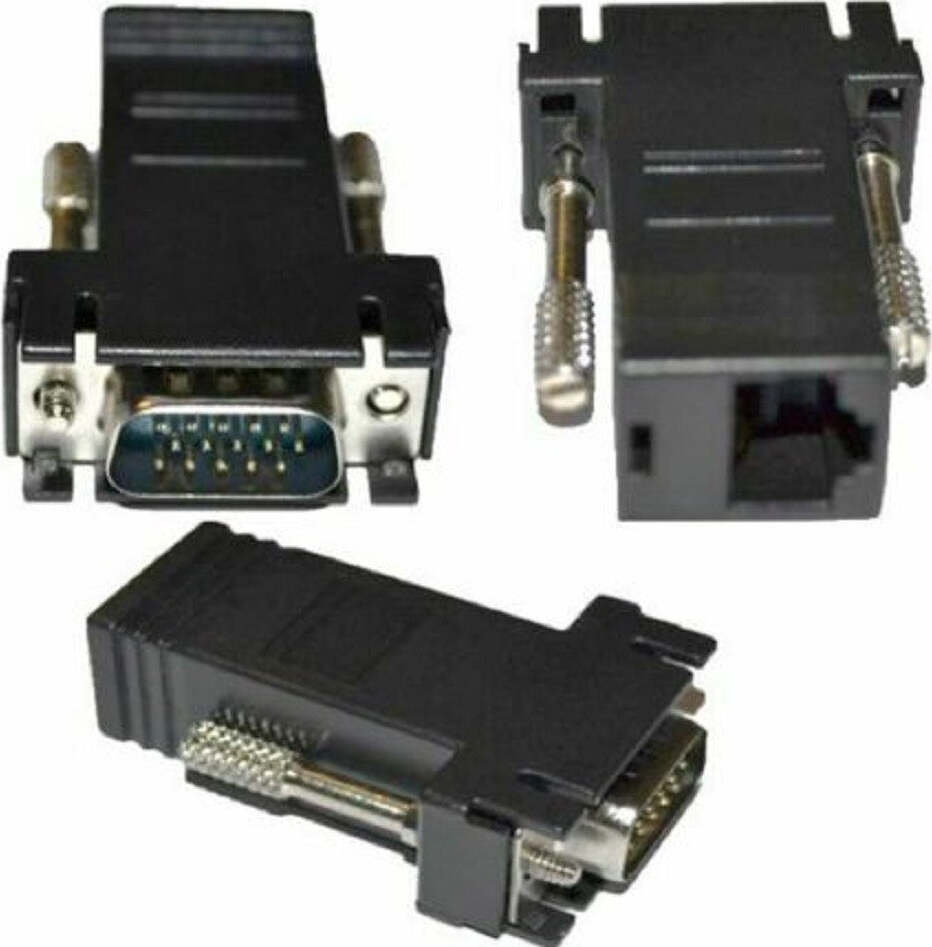 Adattatore Da Vga Maschio A Rj45 Lan Vga-lan Connettore Monitor ...