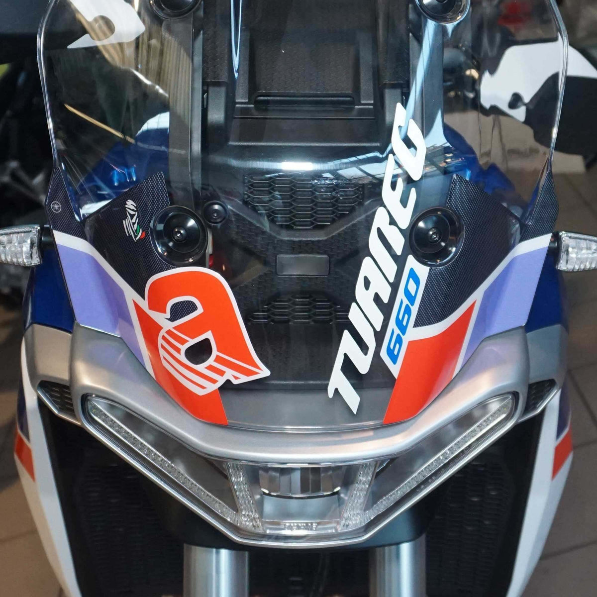 Adesivi 3D Protezione cupolino compatibili con Aprilia Tuareg 660 ...