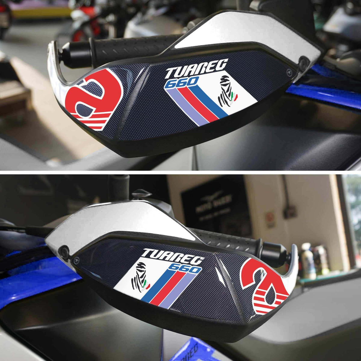 Adesivi 3D Protezioni Paramani moto compatibili con Aprilia Tuareg 660 ...