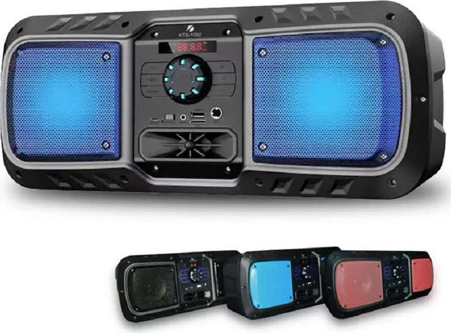 Altoparlante Speaker Cassa Amplificata Bluetooth Kts-1082 Radio Fm Tf Usb Aux Mic ...
