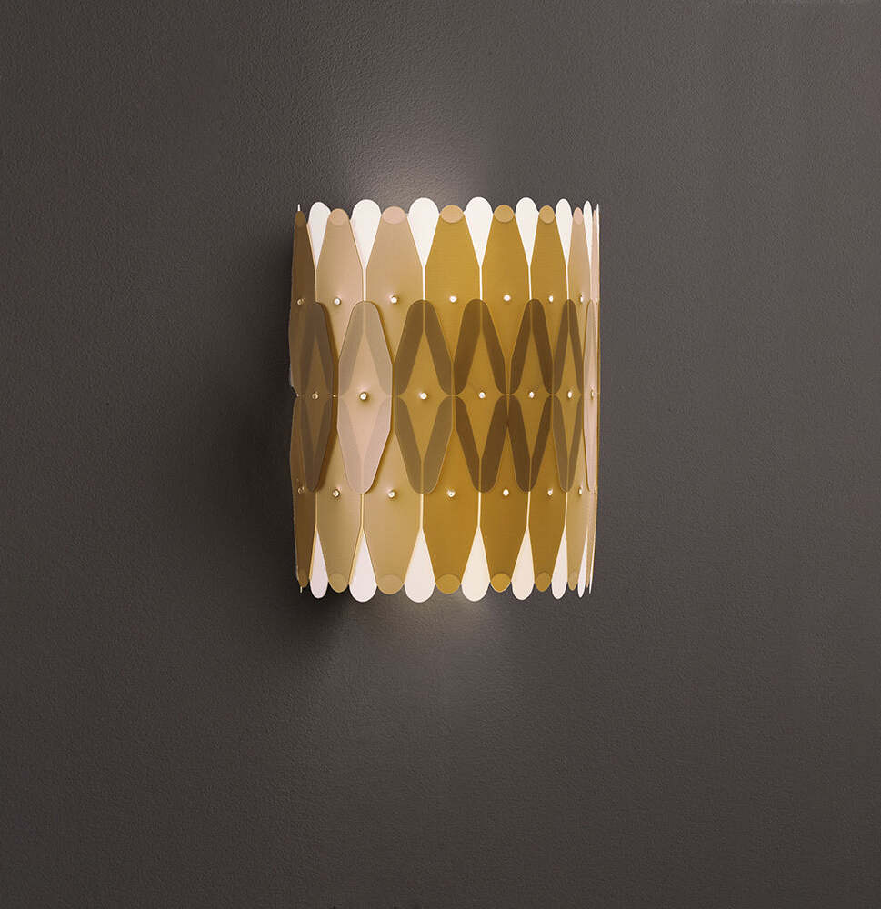 Applique Moderna Amanda 1 Luce In Polilux Oro Made In Italy Linea Zero ...