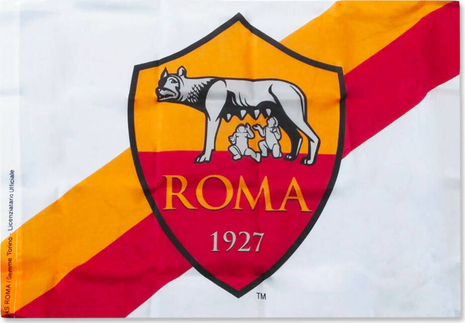 As Roma Bandiera Della Roma Ufficiale Con Ologramma Del Club 100 X ...