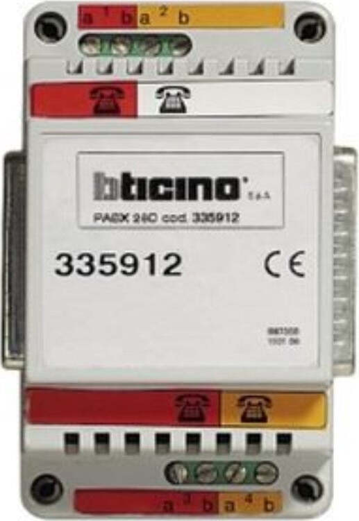 BTICINO TERRANEO - MODULO ESPANSIONE 4 DERIVATI TELEFONICI - 3 MODULI DIN - commercioVirtuoso.it