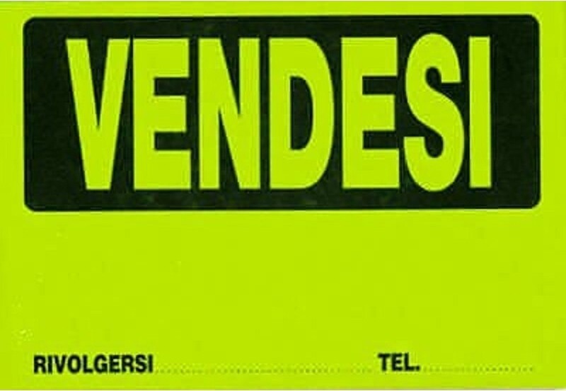 Cartello Vendesi Plastificato Con Scritta 30 X 20 Cm Segnaletico TrAdE ...