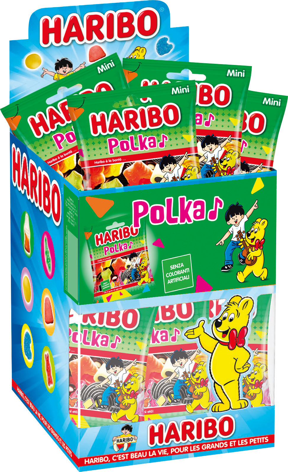Haribo polka, caramelle gommose , gusto frutta e liquirizia, ideale per ...