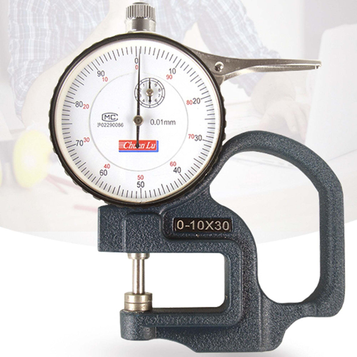 Micrometro Spessimetro A Leva Con Quadrante Analogico A Lancetta 0-10 X ...