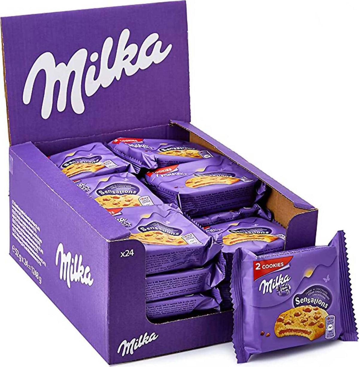 Milka 24x Milka Cookie Sensations 52 Gr Biscotti X Large Cookies Con ...