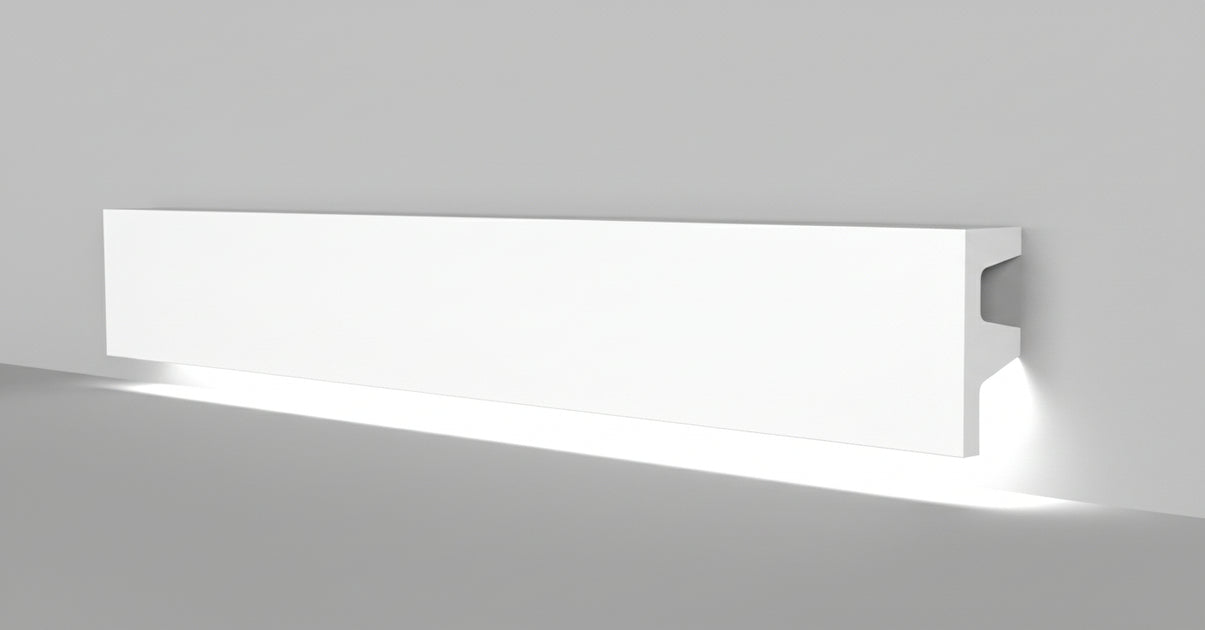 Modanatura 2m per led in duropolimero effetto luce indiretta ...