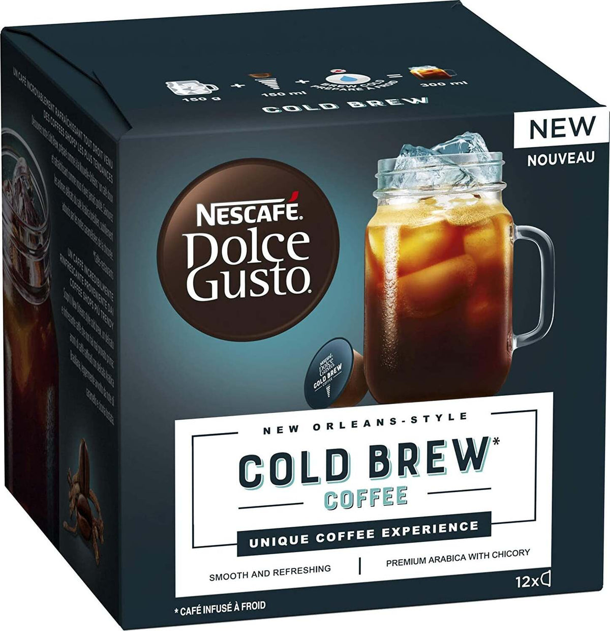 Nescafé Dolce Gusto Cold Brew Caffè freddo aromatizzato 12 capsule ...