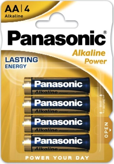 Pile Stilo AA - 1 5V - alcalina - Panasonic - blister 4 pezzi ...
