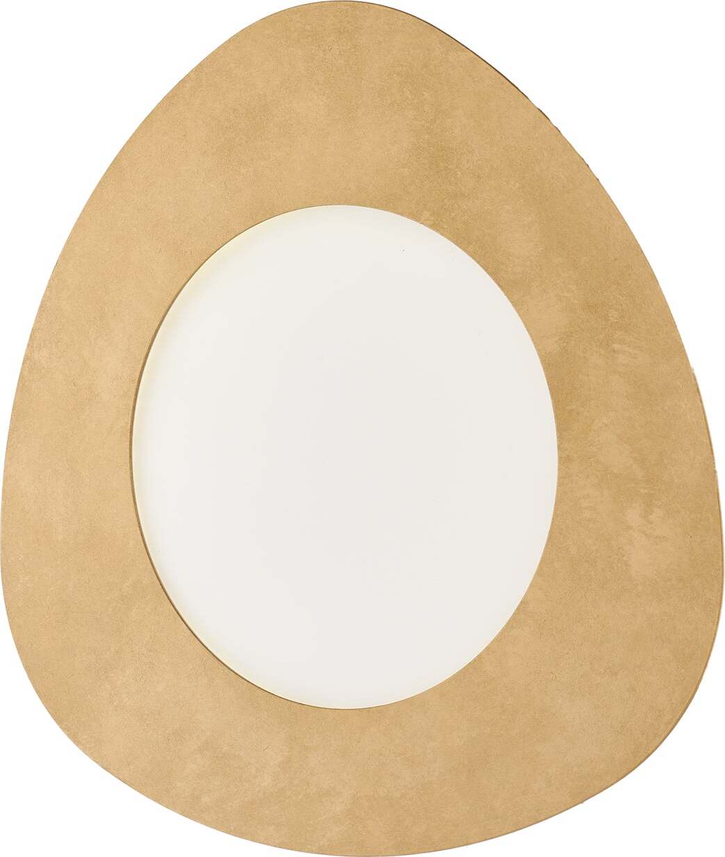 Plafoniera Moderna Clara Led Integrato 4000K In Ferro Oro Be Light ...