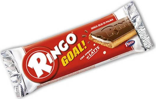 Ringo Goal Latte Expo monoporzione 28 gr Pavesi Biscotto con Ripieno di ...