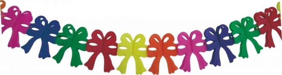 Set 3 Festoni Carta Fiocco 3 Mt Multicolor Bandierine Compleanni ...