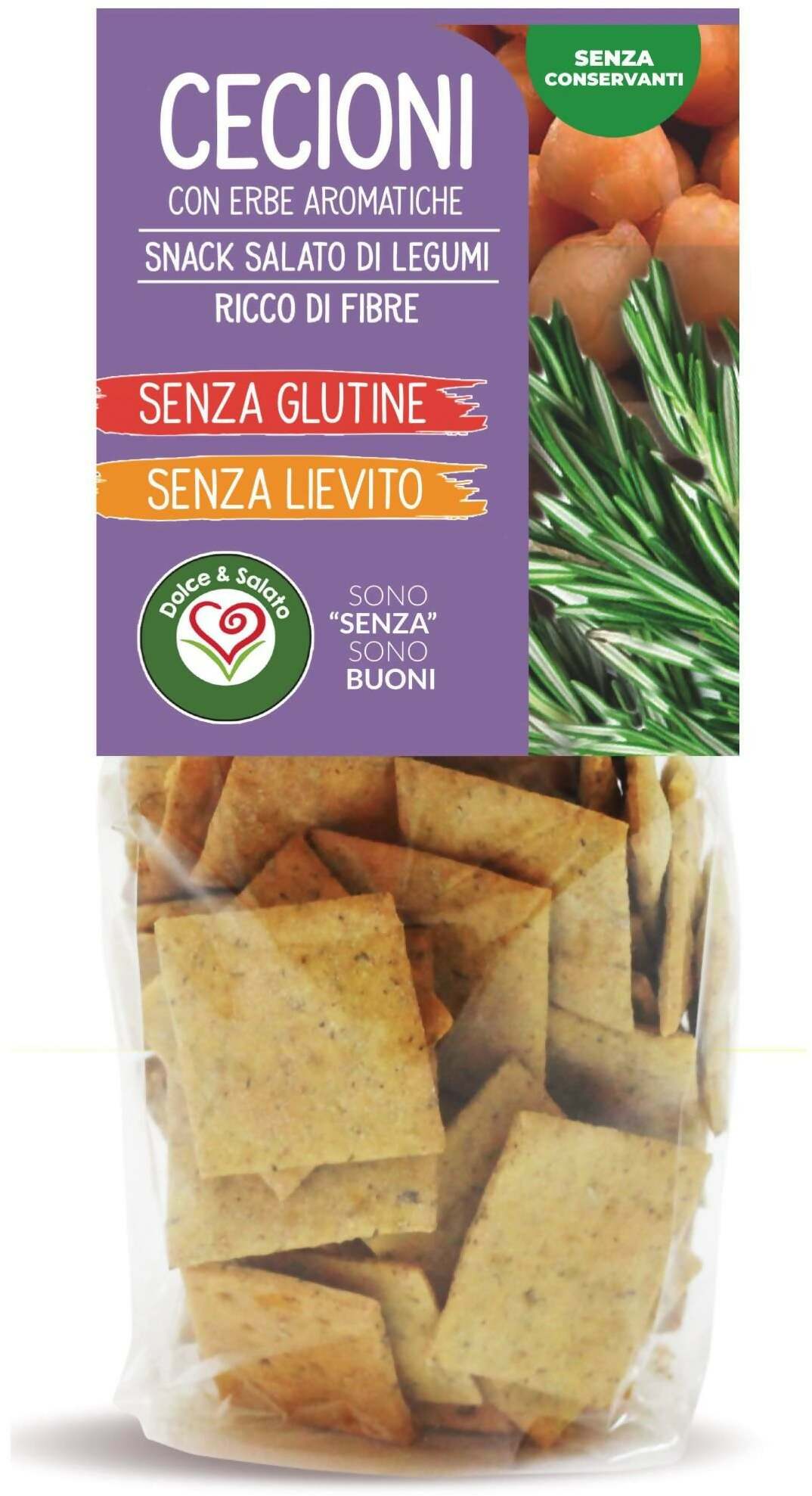 Snack salato di legumi biologico 250g con semi di lino biologico senza ...