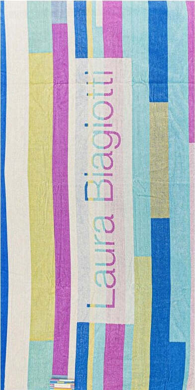 Telo Mare Laura Biagiotti In Morbida Spugna Di Cotone Cinigliata Jacquard Telo Asciugamano Da ...