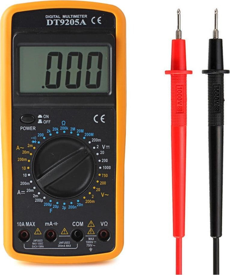 Tester Multimeter Multimetro Digitale Pro Tester Professionale Con Cavi ...