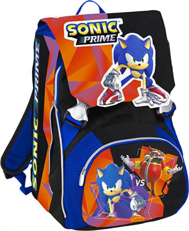 Zaino Sdoppiabile Big Sonic Prime Con Tasca Frontale per La Scuola ...